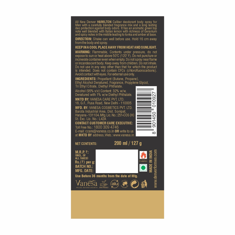 Caliber, Pride & Honour Combo Deodorant Spray - For Men (180/200ml, Pa ...