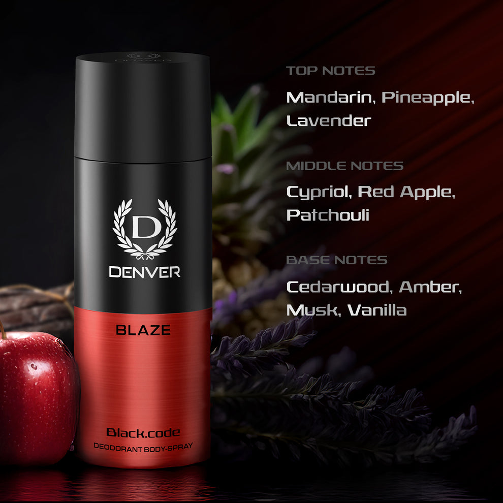 Denver Blaze Deodorant Body Spray 150ml | Long Lasting Deodorant For ...