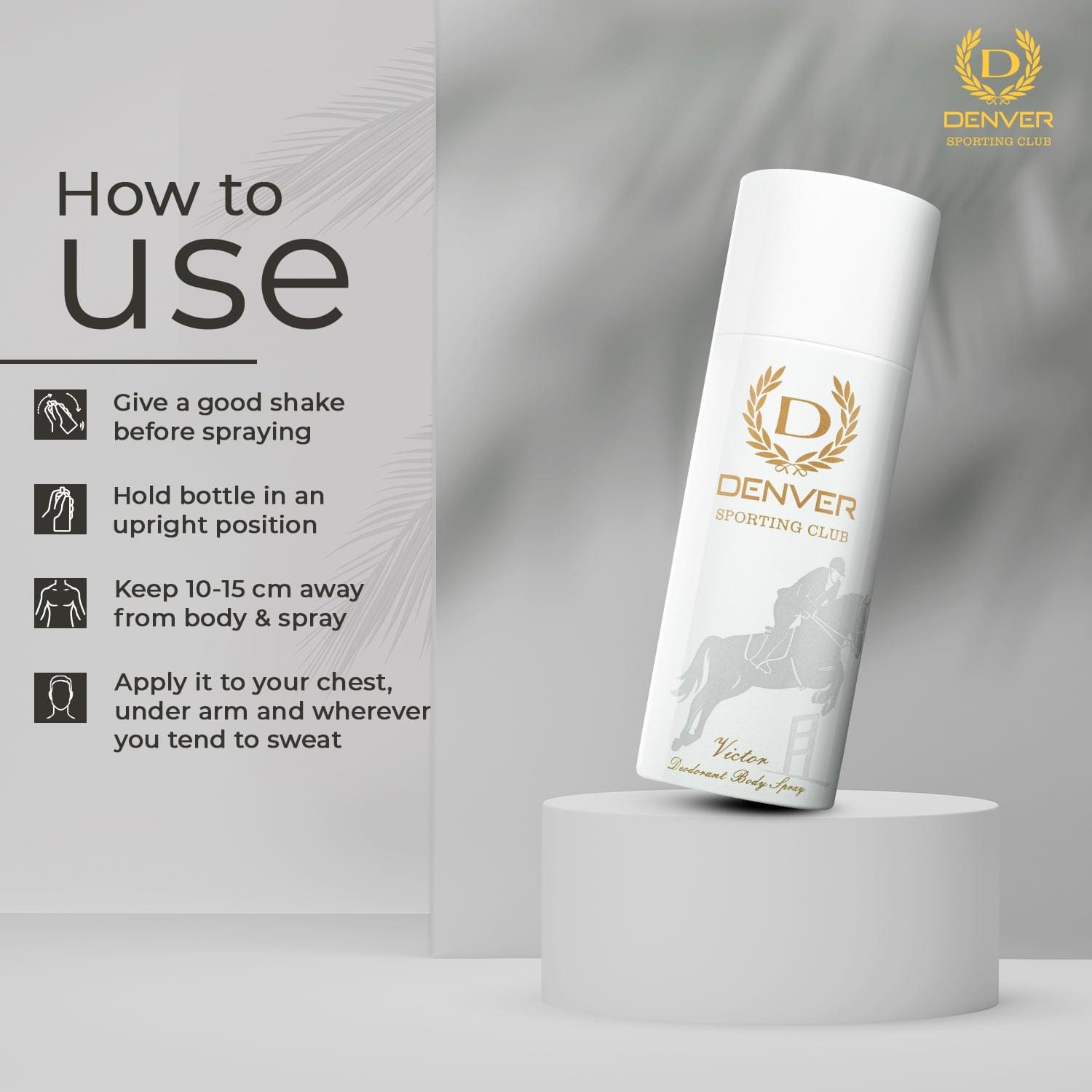 Denver Victor Deo for Men | Fresh & Energetic Fragrance | Denver For ...