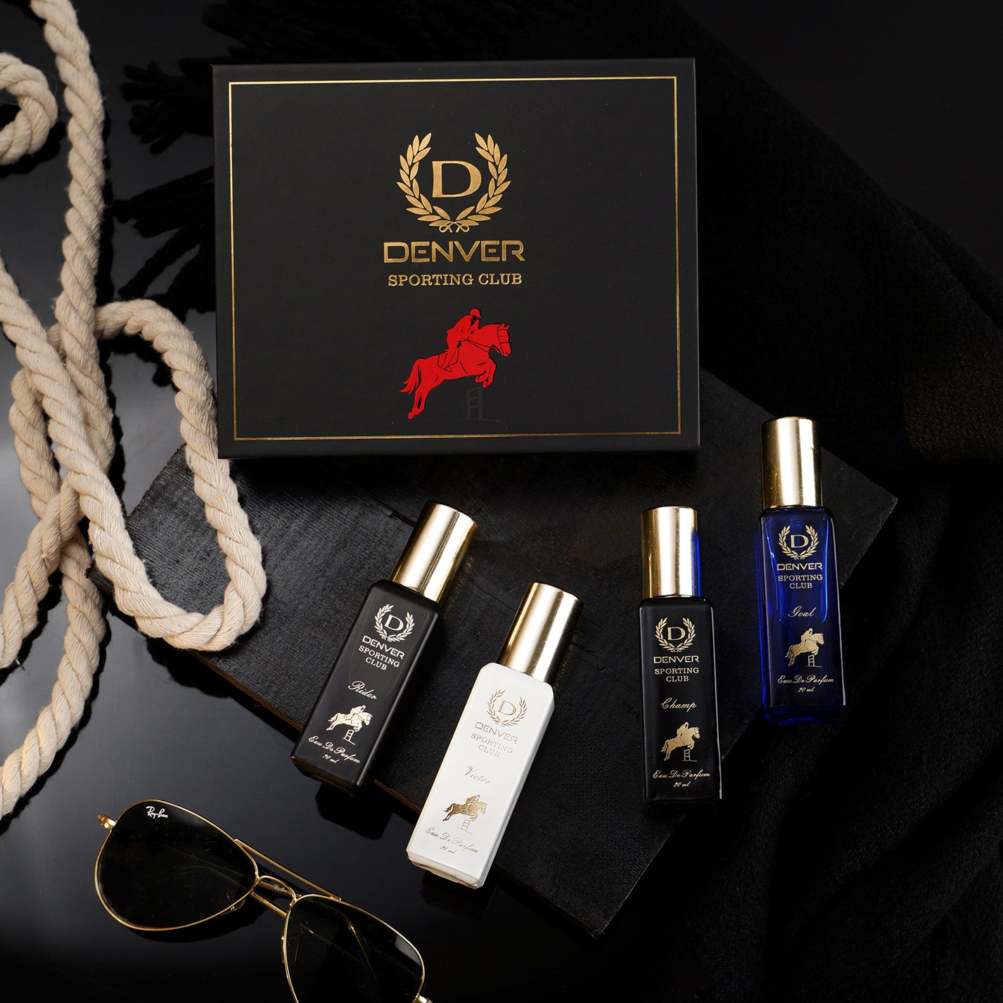 DENVER Sporting Club Luxury Gift Set 4 Perfumes 20ml – Denverformen