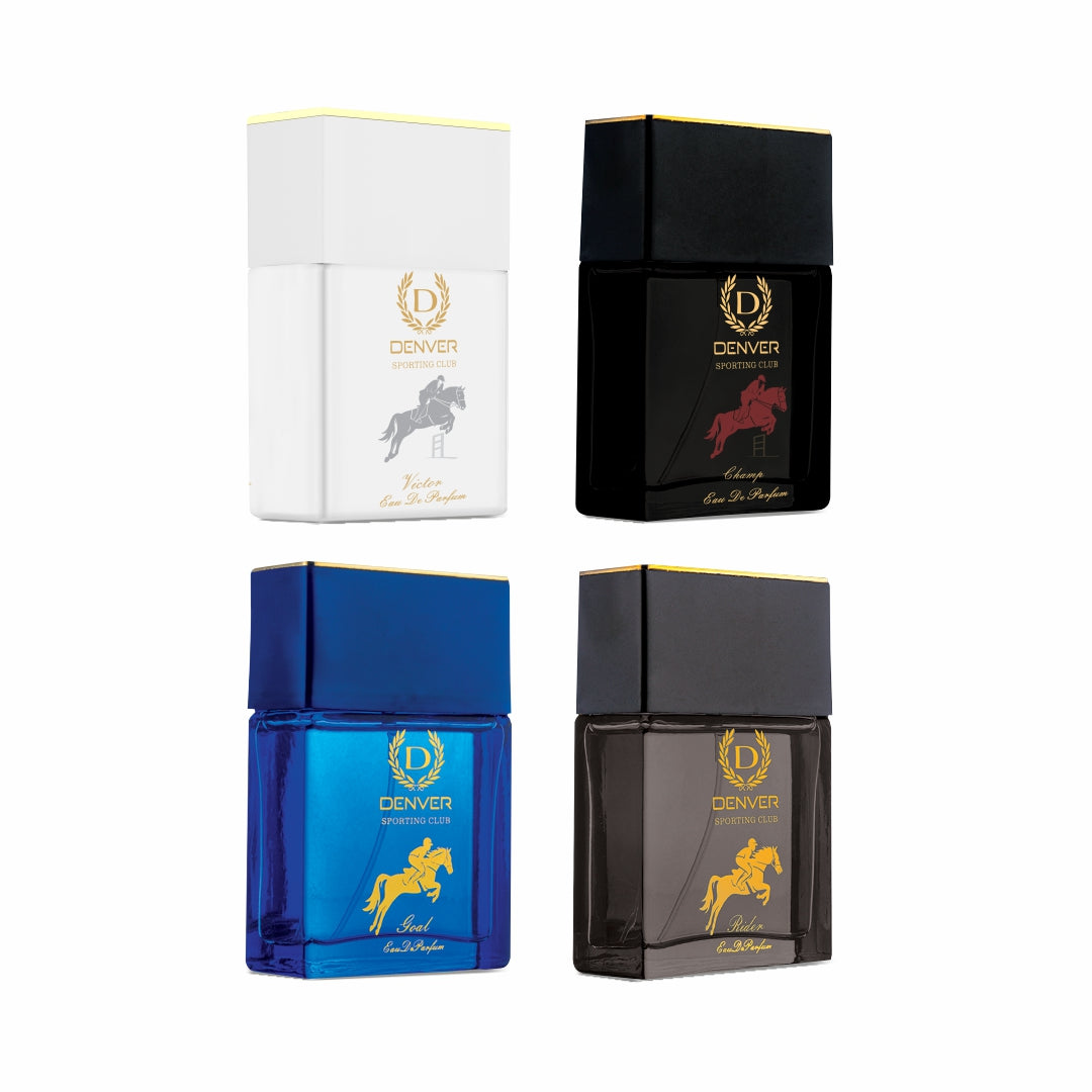 Denver Pack of 4 Perfumes (Goal + Rider + Champ + Victor) 60ml Each ...