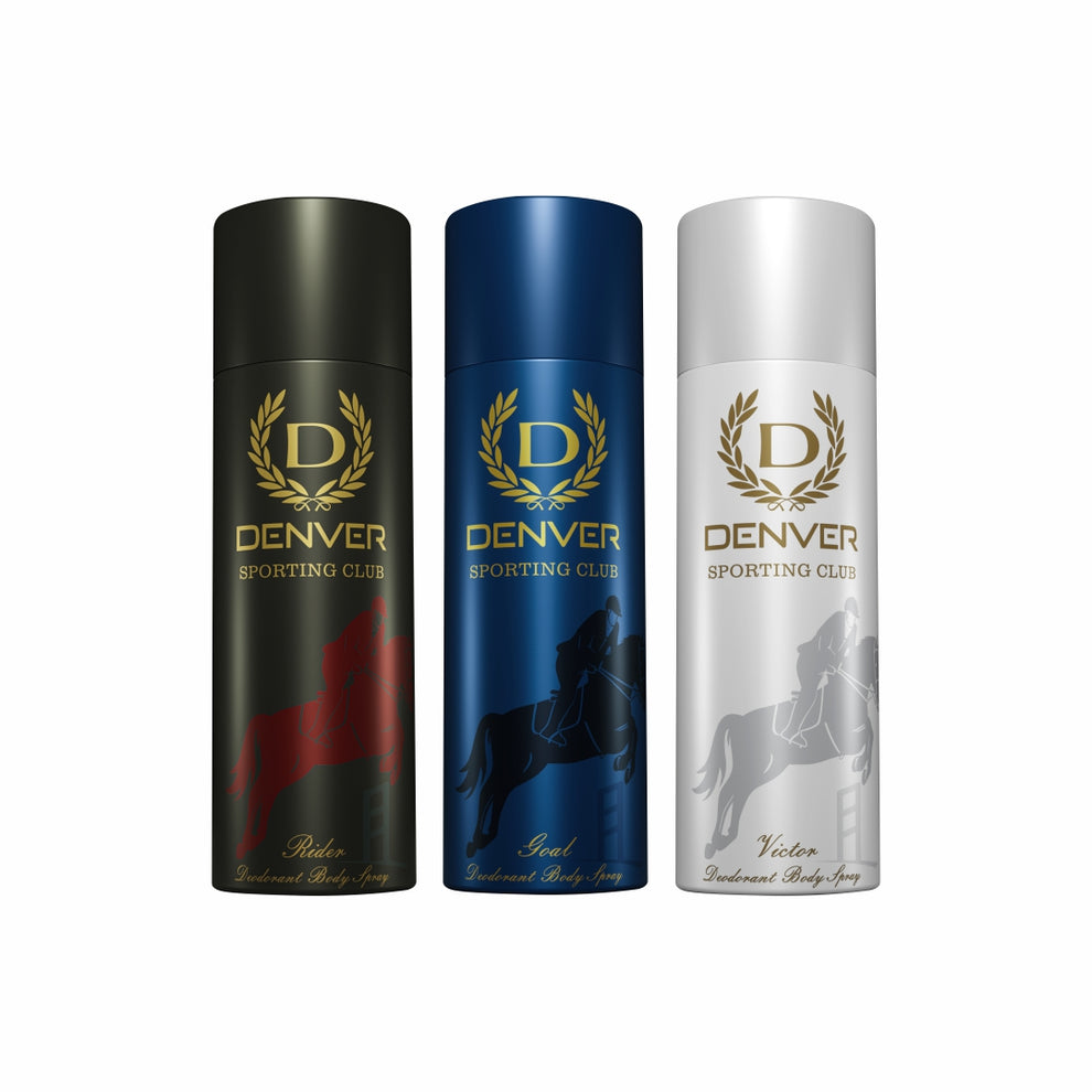 Sporting Club Rider + Goal + Victor Deos 180/200ml Deos (Pack of 3 ...